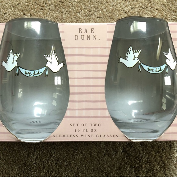 Rae Dunn | Dining | Rae Dunn We Did Engagement Marriage Wedding 9oz ...